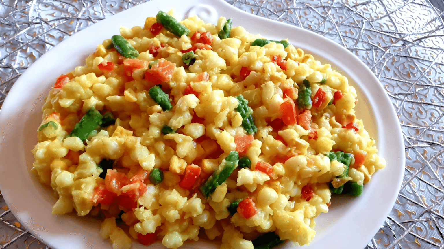 Yellow Samp And Mixed Vegetables Recipe - African Vibes