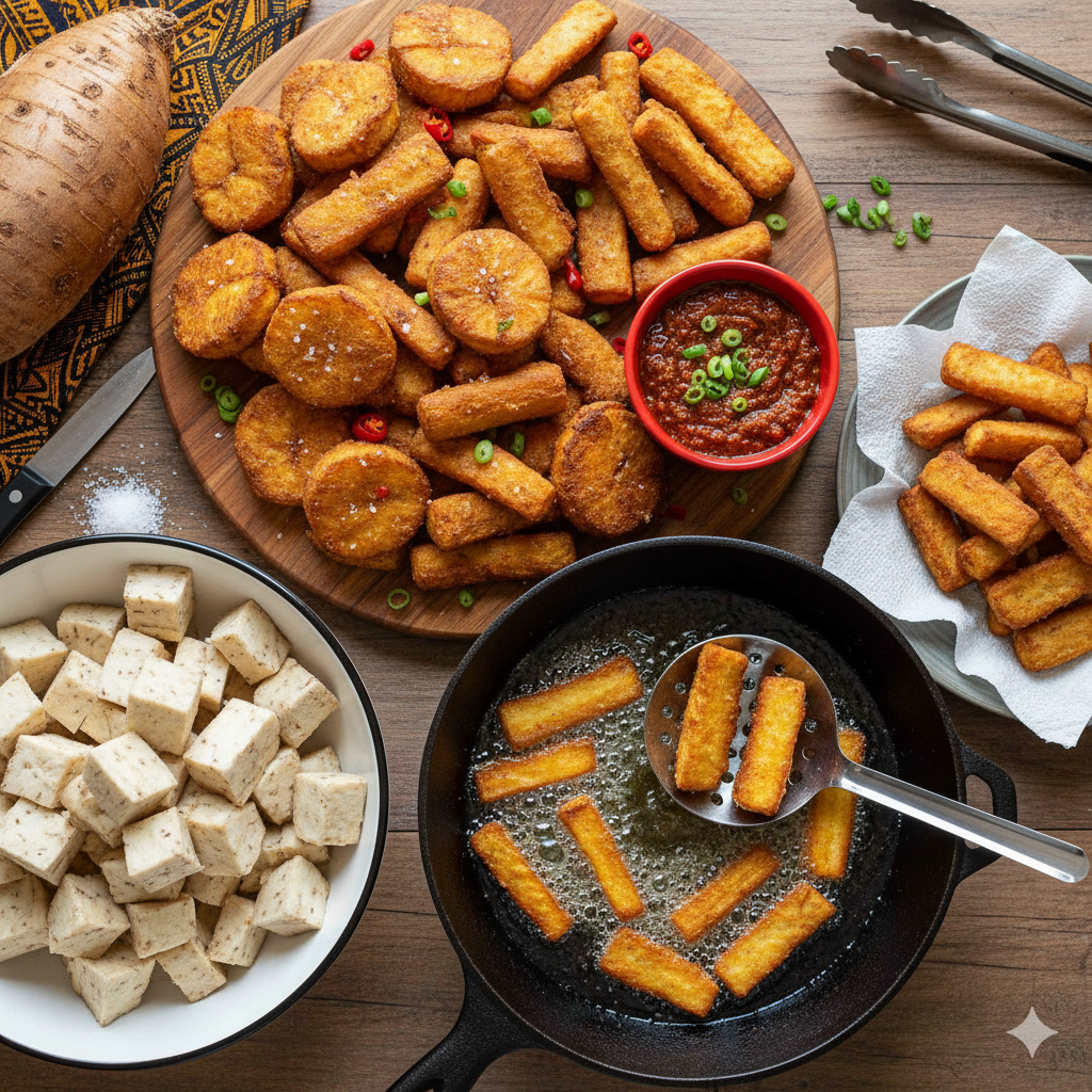 Fried African White Yams - African Vibes