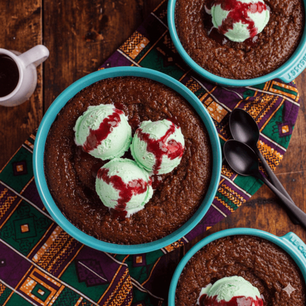 Malva Pudding With Easy Frozen Custard - African Vibes